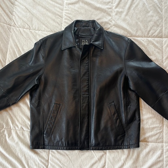 Jos. A. Bank | Jackets & Coats | Jos A Bank Executive Leather Jacket In ...